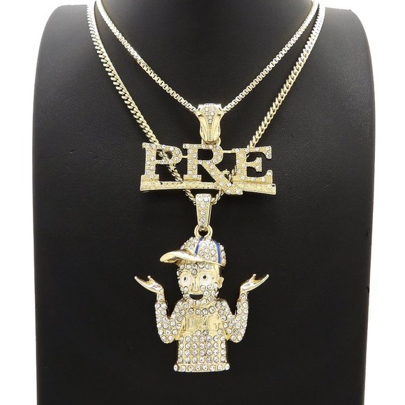 Accessories | Hip Hop Iced Young Dolph Dg Boy Pre Necklace Set | Poshmark